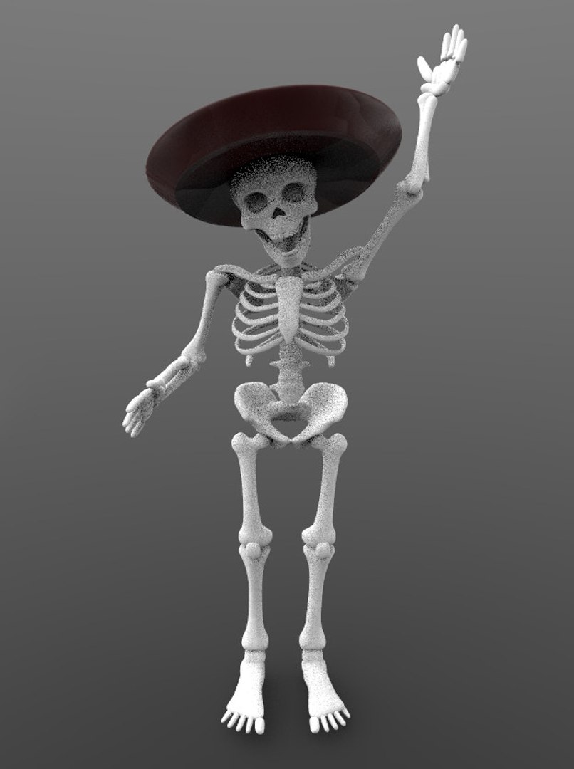 Cartoon Skeleton 3d Model