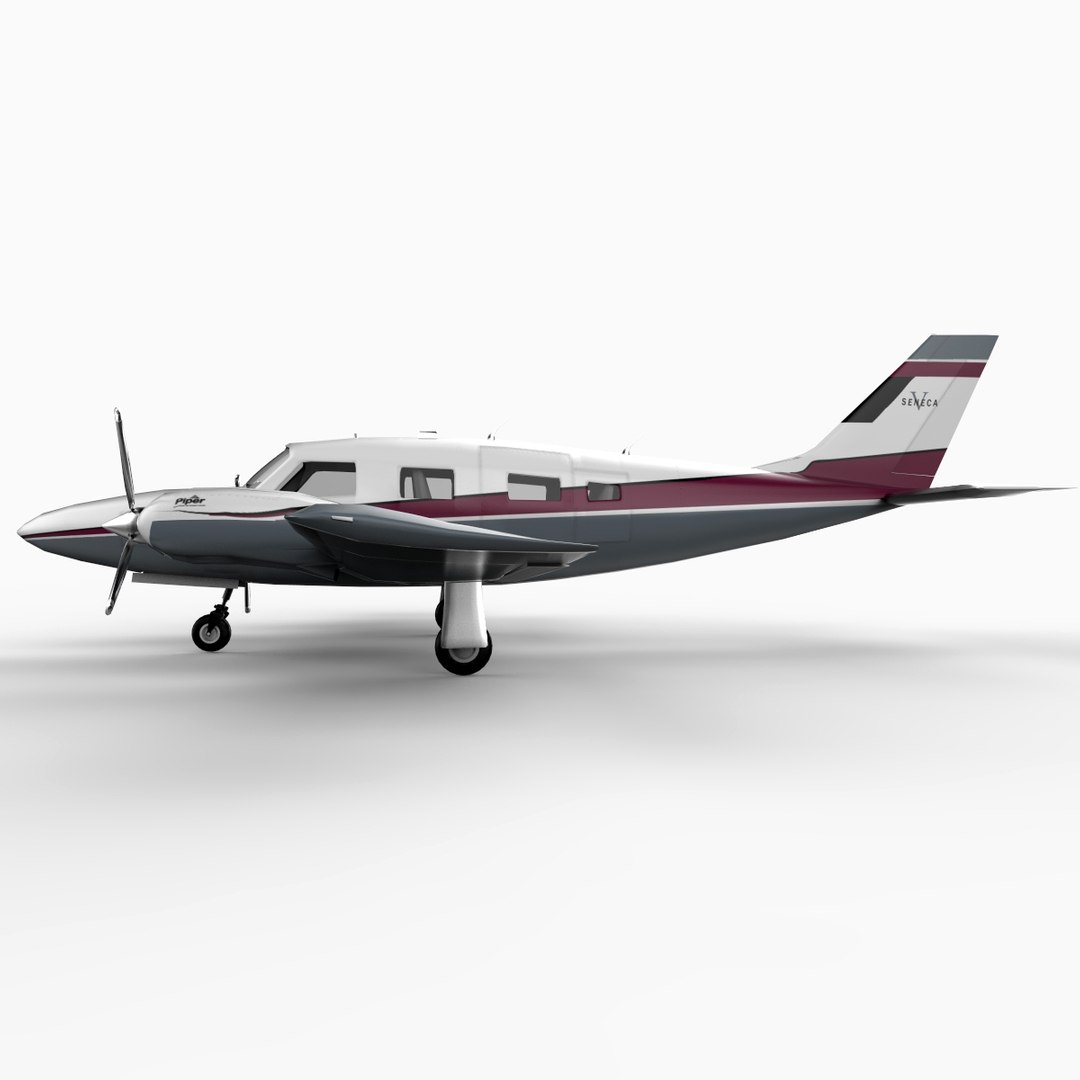 Piper Seneca Aircraft 3ds