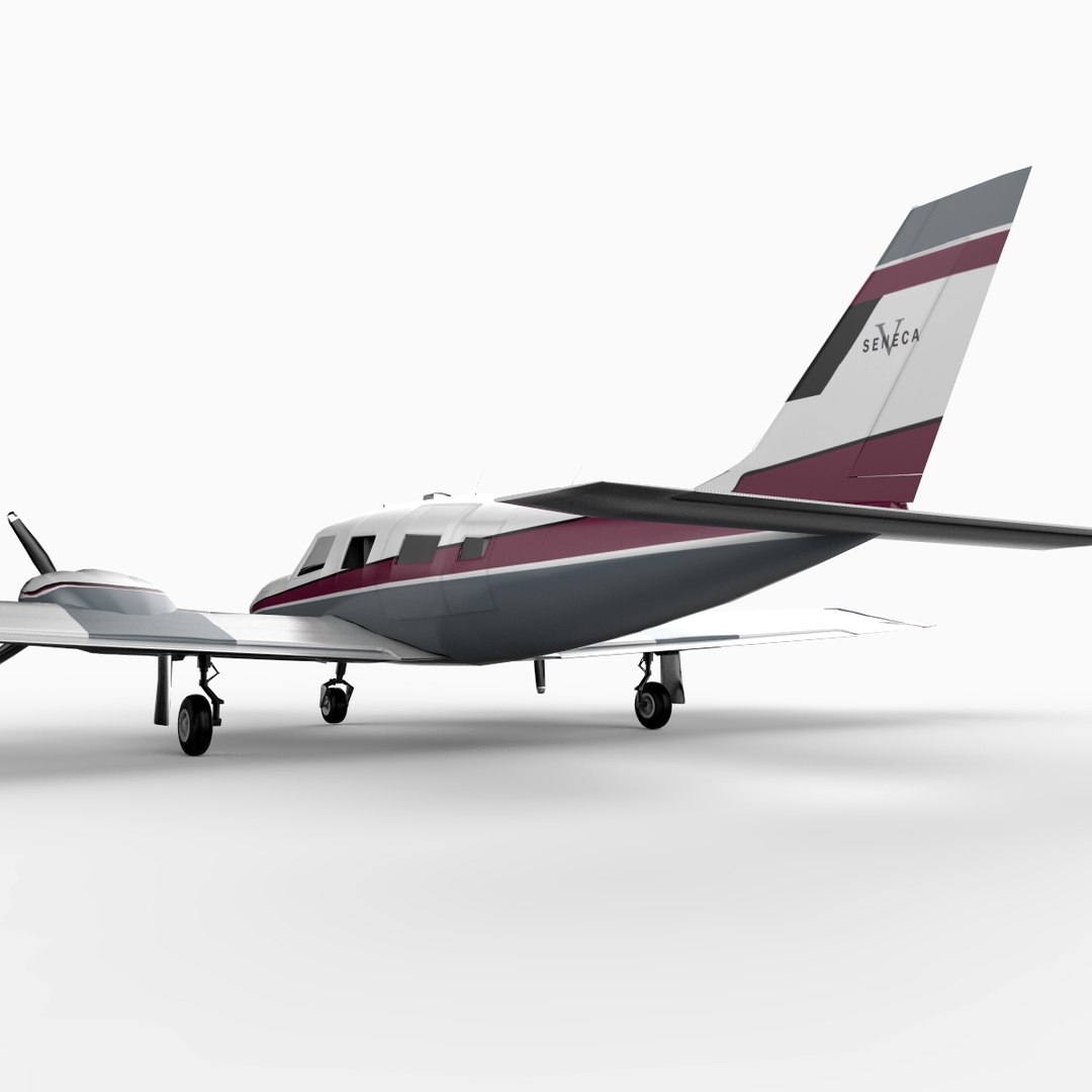 Piper Seneca Aircraft 3ds