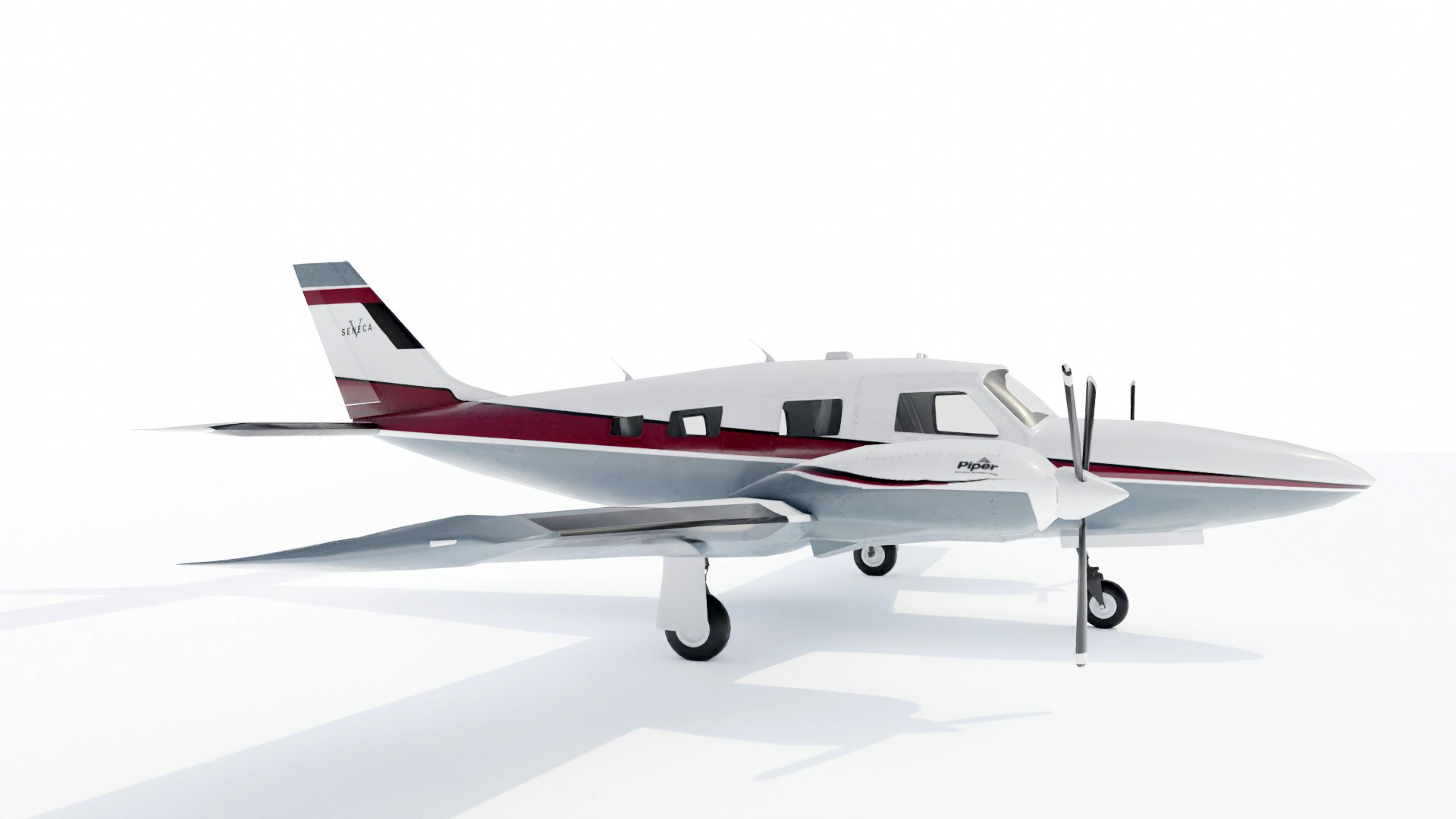 Piper Seneca Aircraft 3ds