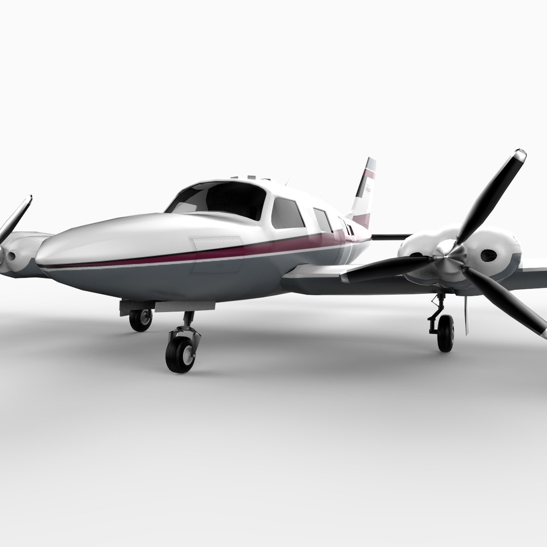 Piper Seneca Aircraft 3ds