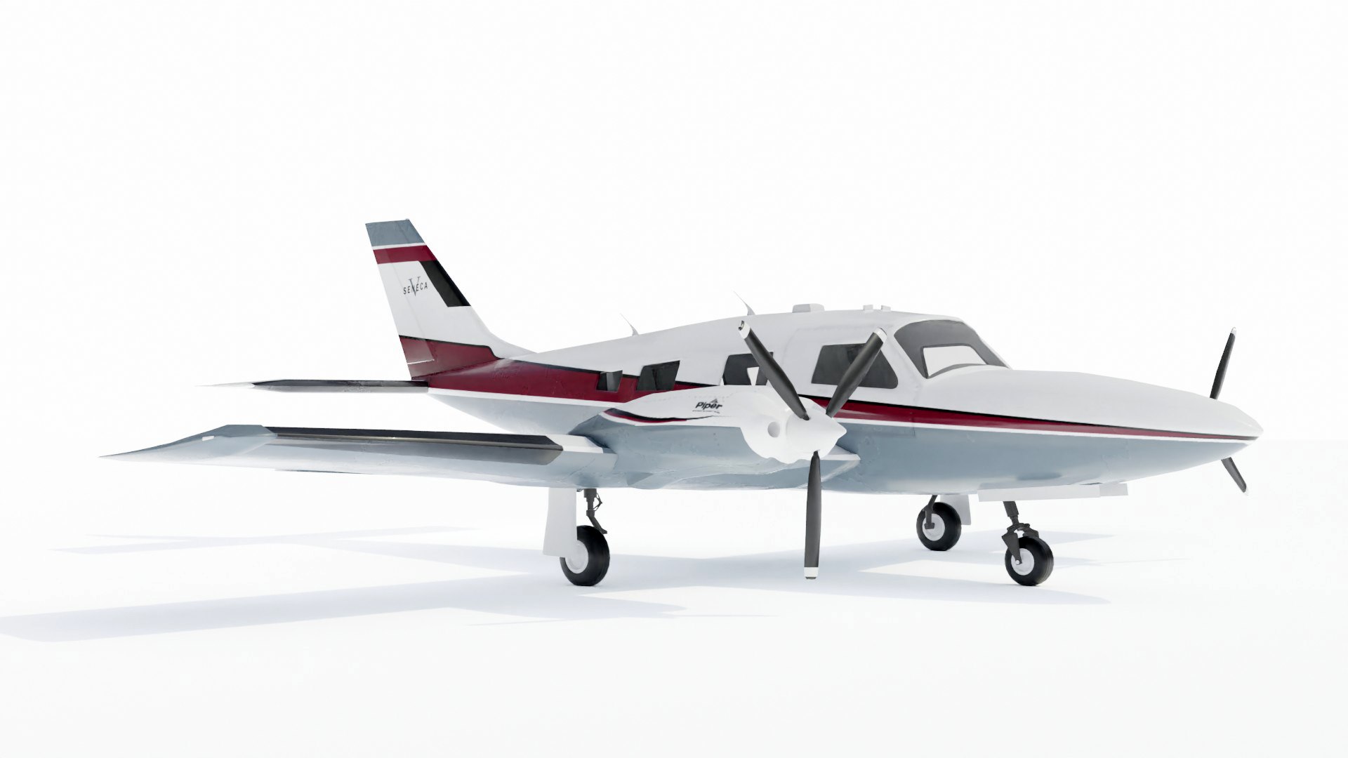 Piper Seneca Aircraft 3ds