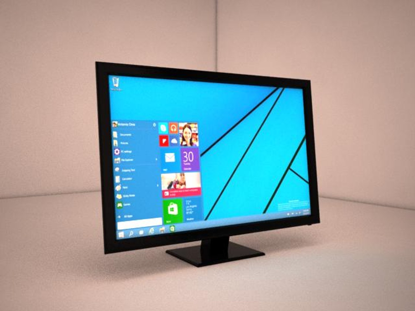 monitor windows 3d max