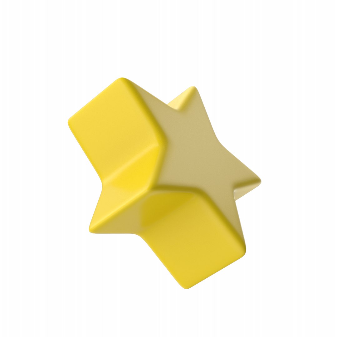 3D Model Yellow Star - TurboSquid 1933839