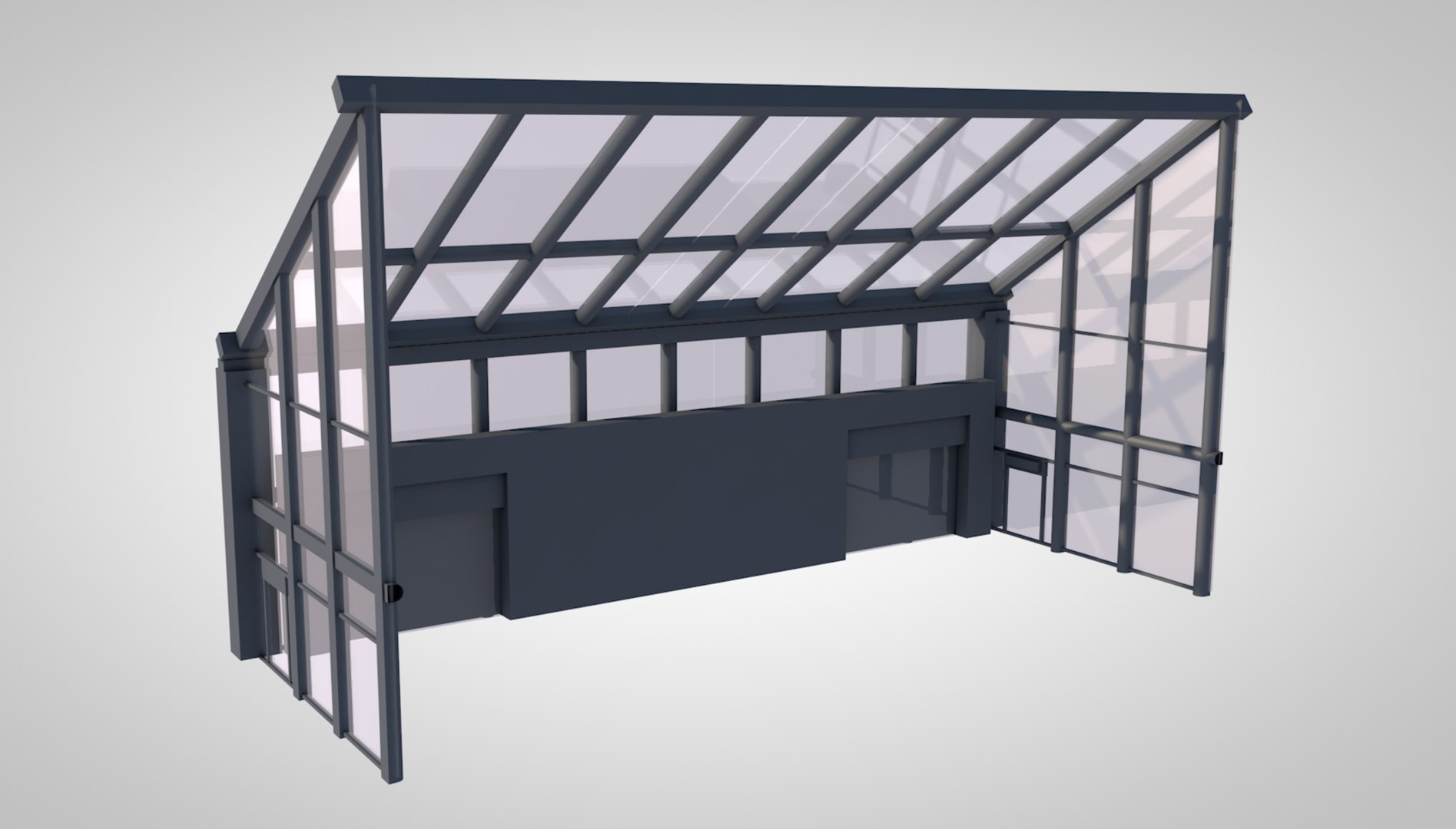 Atrium Office Building Model - TurboSquid 1501888