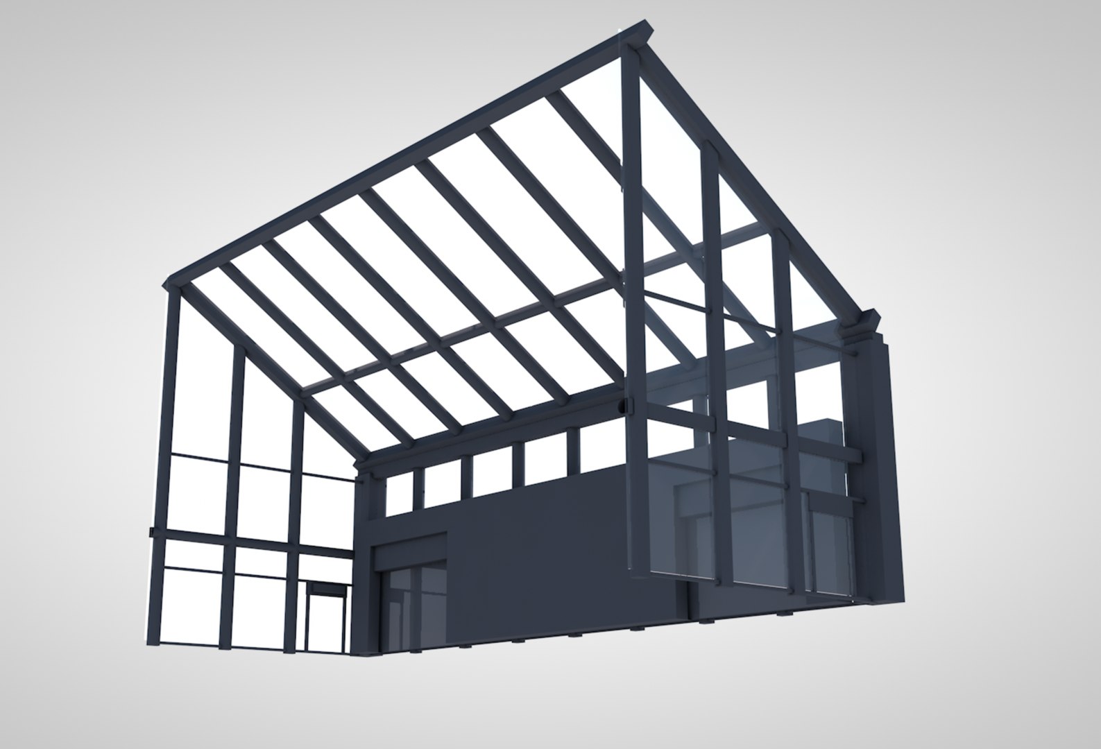 Atrium Office Building Model - TurboSquid 1501888