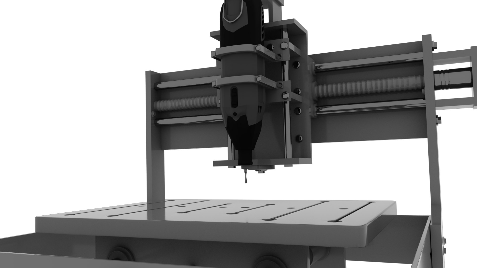 3D Cnc Machine Model - TurboSquid 1307199