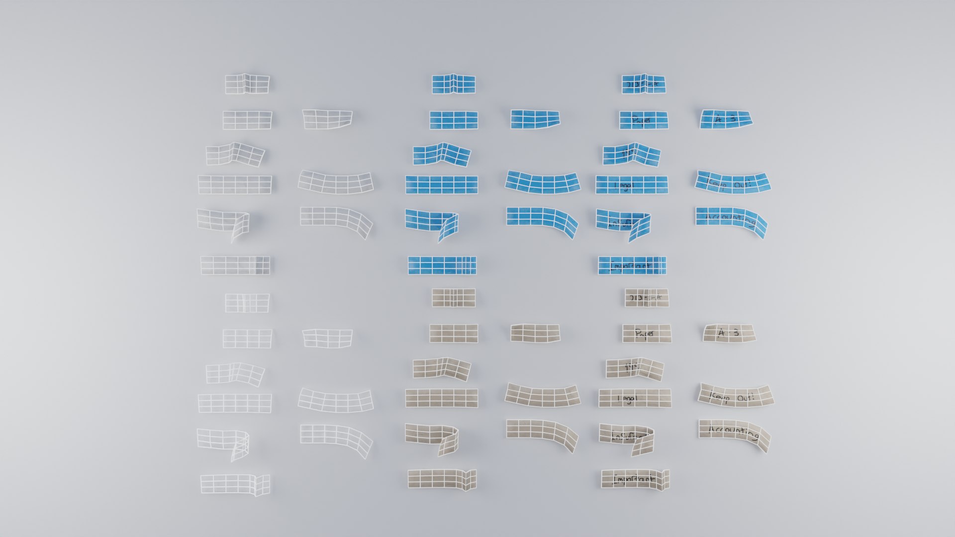 3D Tape Strips Low-poly - TurboSquid 2009754