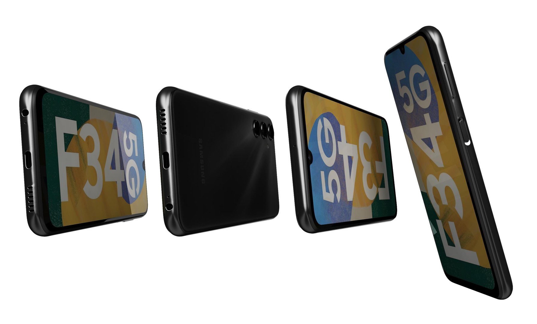 Samsung Galaxy F34 Black 3D - TurboSquid 2110389
