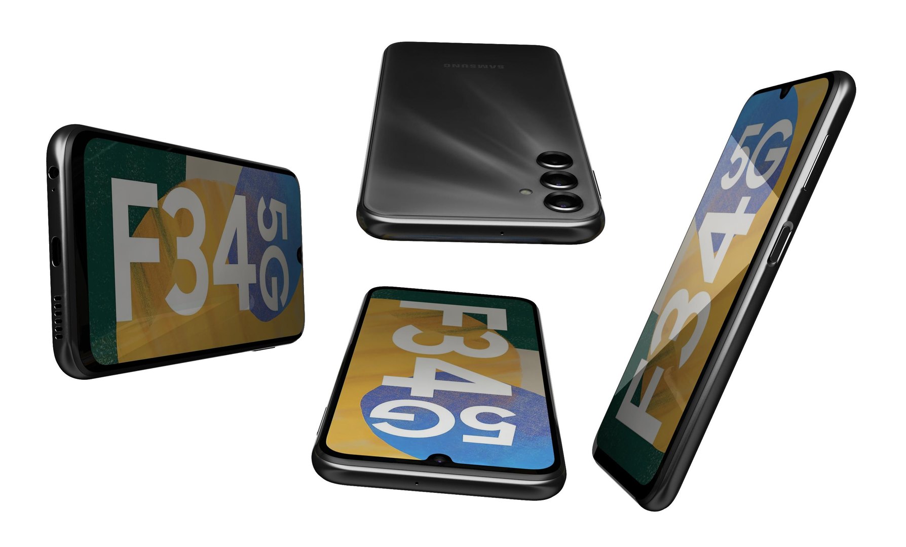 Samsung Galaxy F34 Black 3D - TurboSquid 2110389