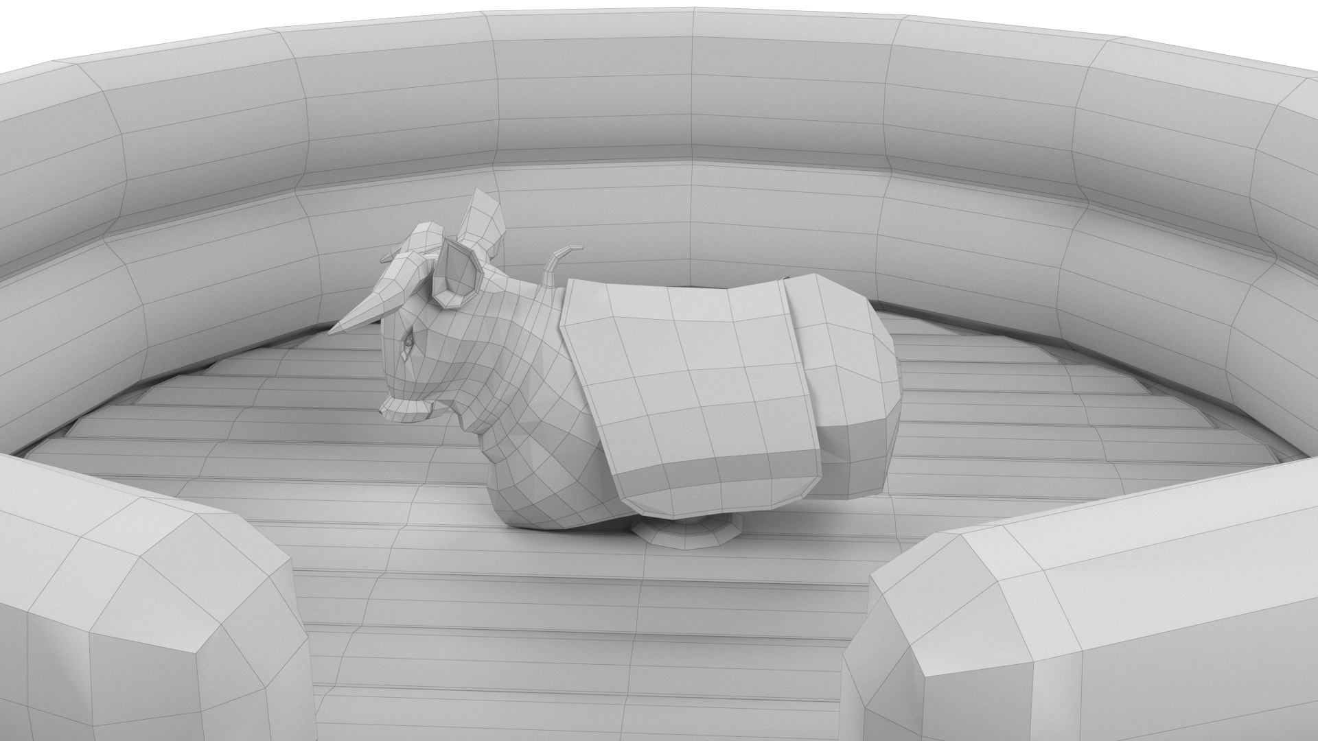 3D Bull Inflatable Rodeo Model - TurboSquid 2143253