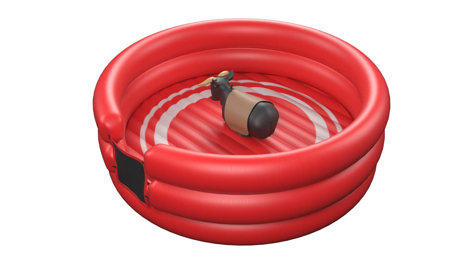 3D Bull Inflatable Rodeo Model - TurboSquid 2143253