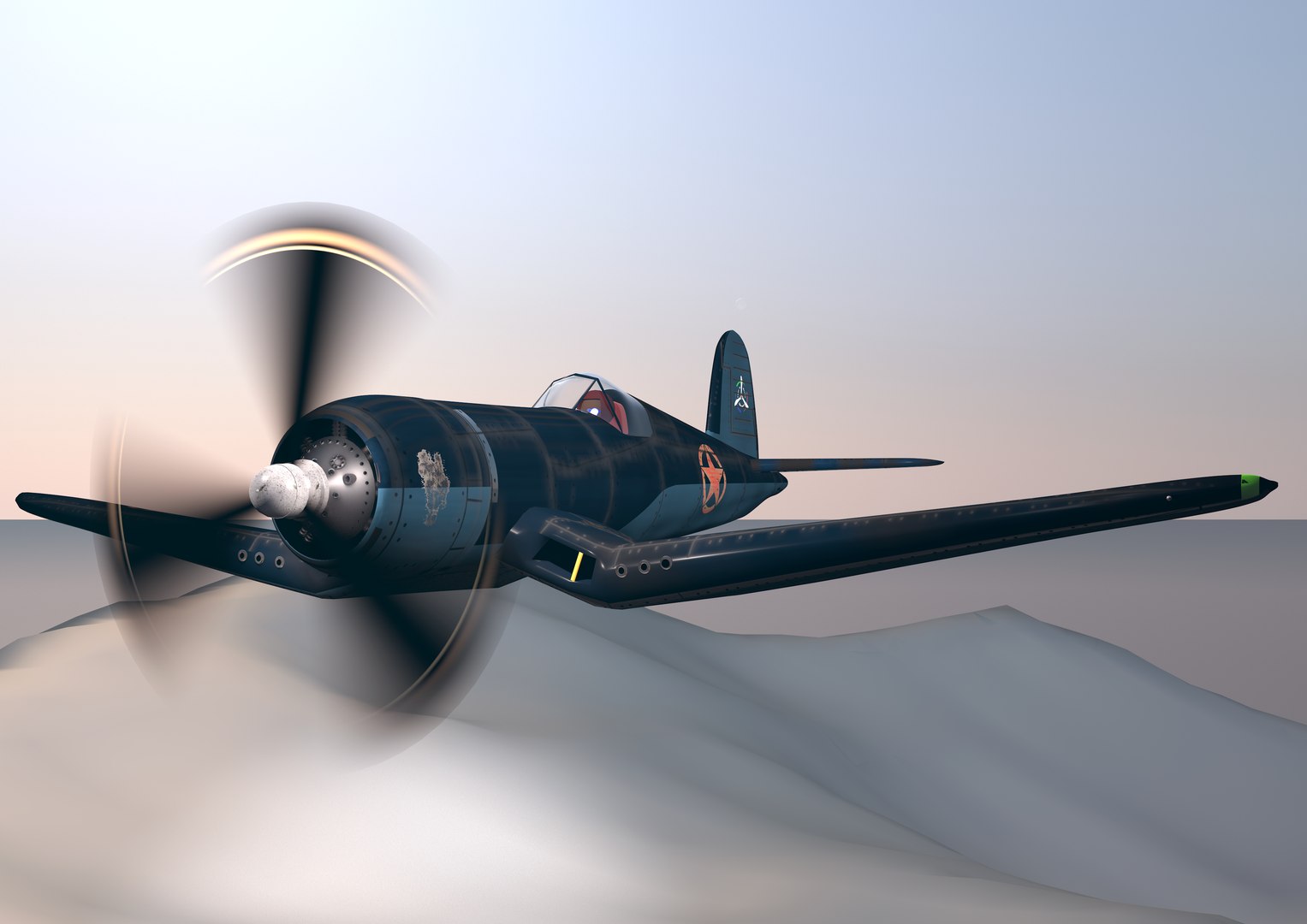 Vought Corsair 3d Model