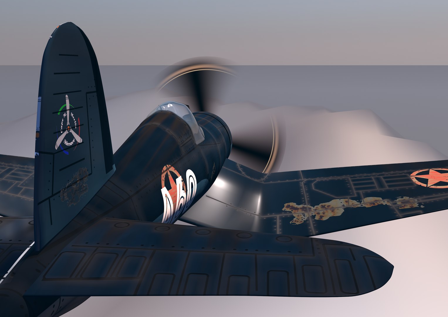 Vought Corsair 3d Model