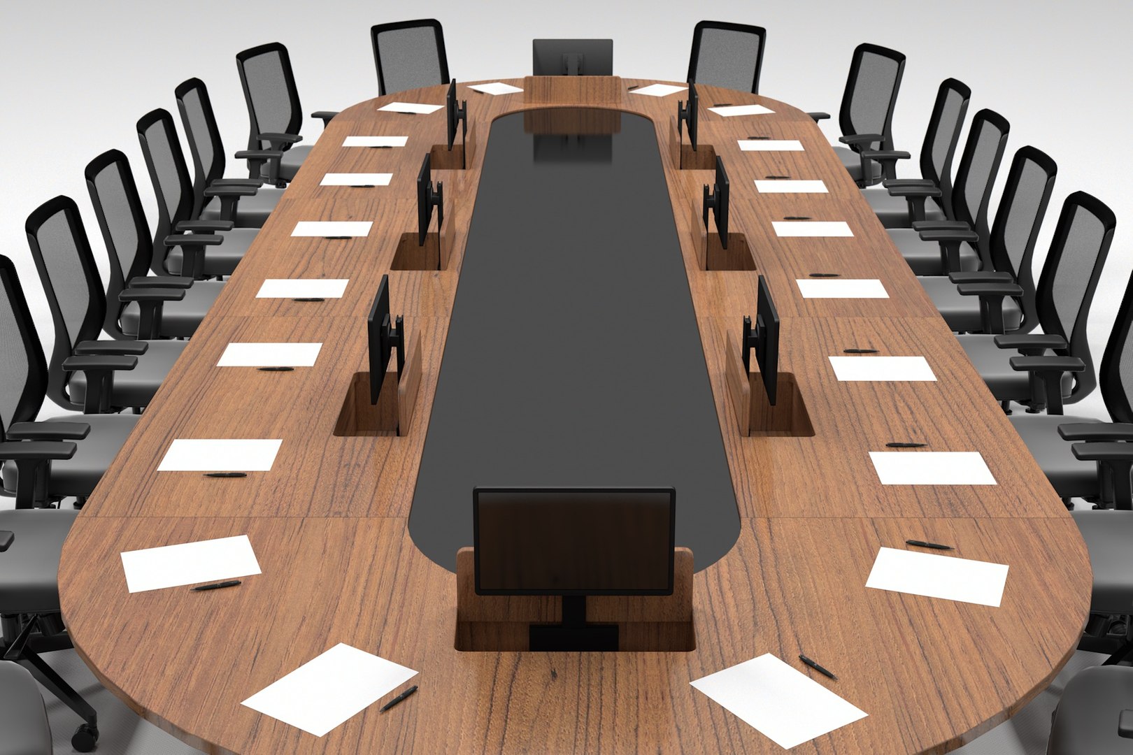 3D Model Meeting Table Screen - TurboSquid 1348402