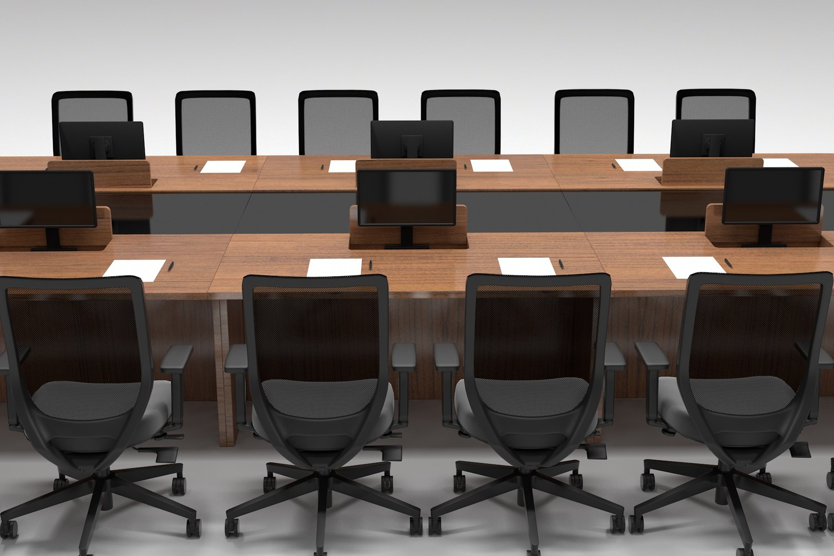 3D Model Meeting Table Screen - TurboSquid 1348402
