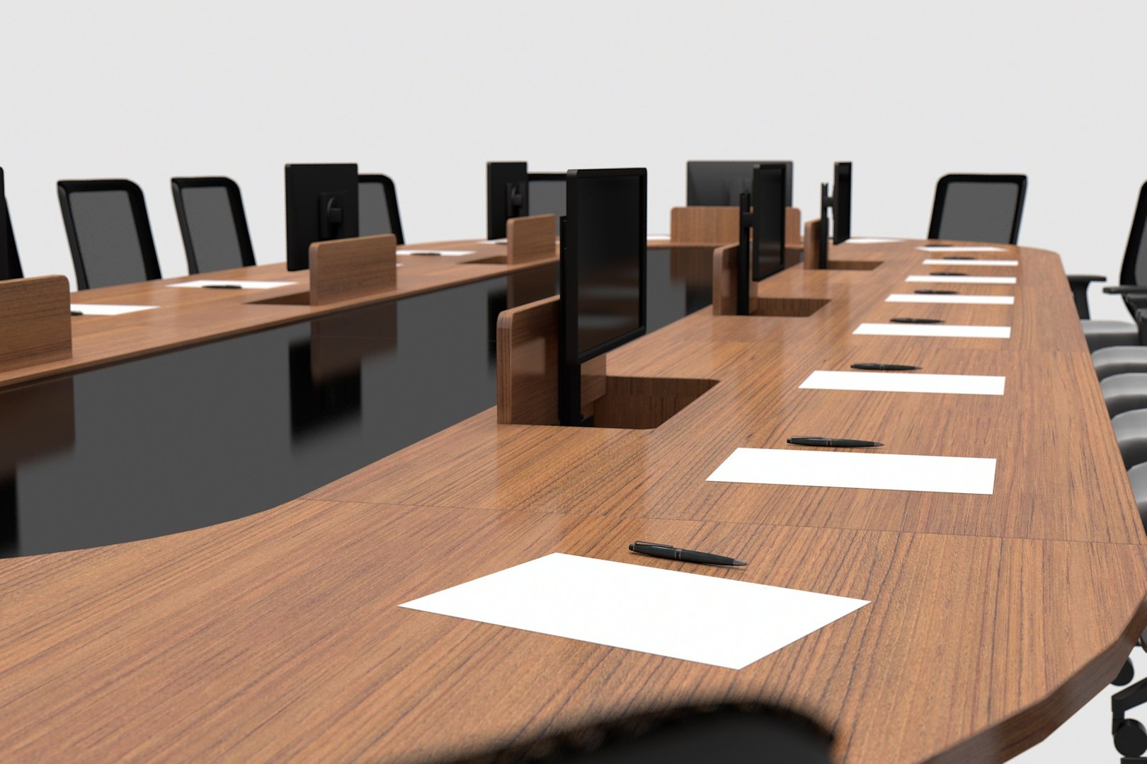 3D Model Meeting Table Screen - TurboSquid 1348402