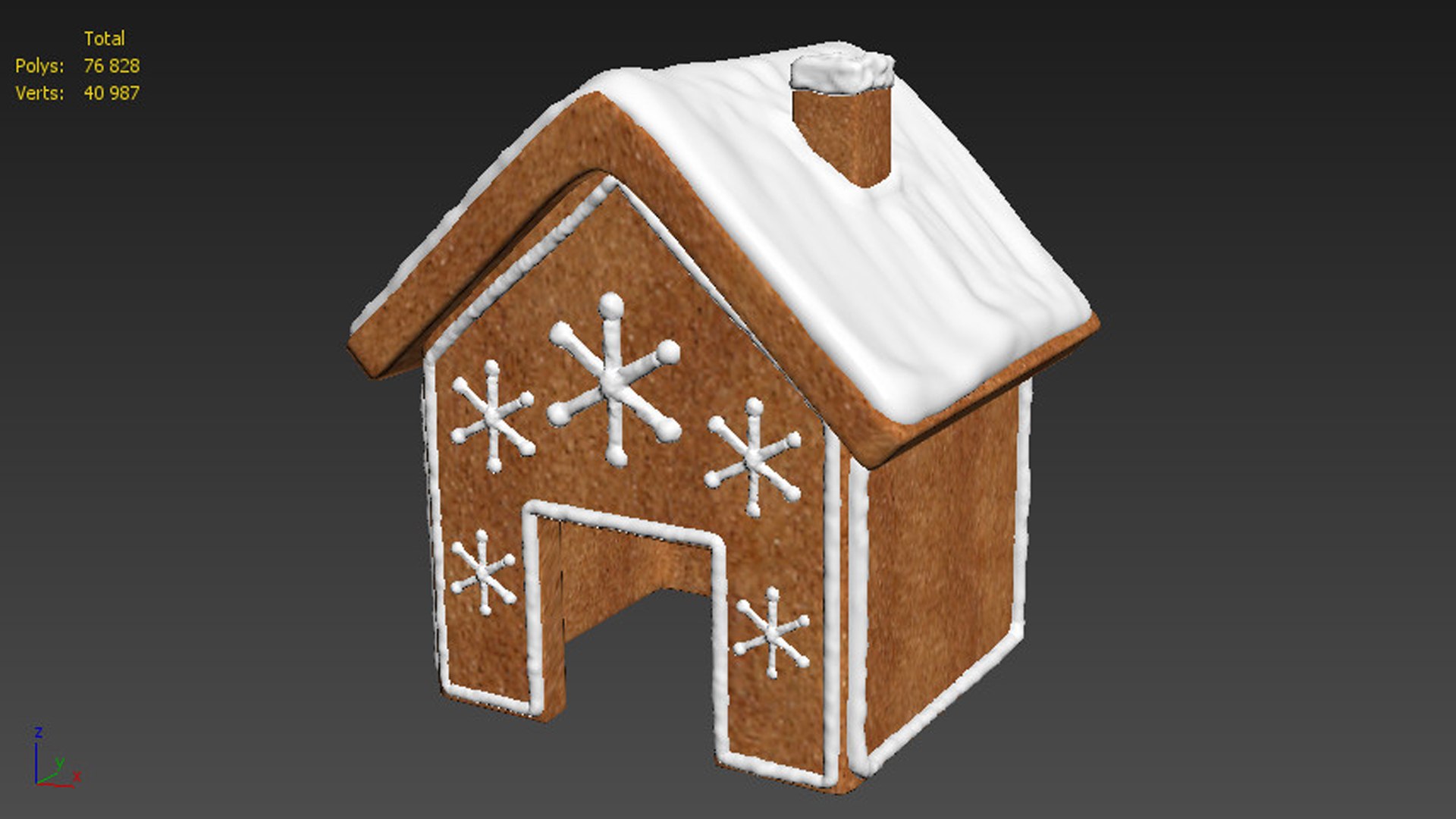 Gingerbread House 2 3D Model - TurboSquid 1980511