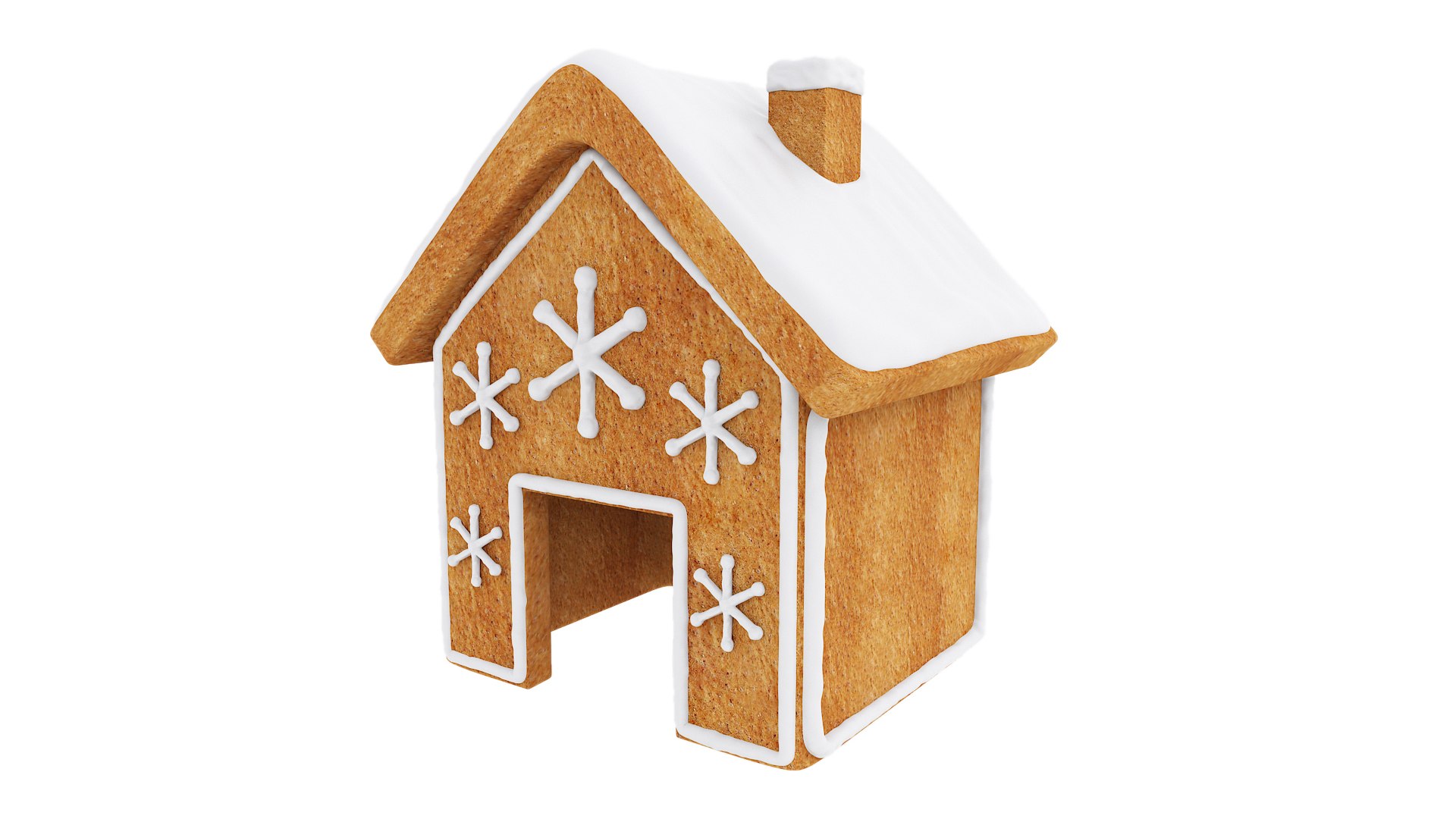 Gingerbread House 2 3D Model - TurboSquid 1980511