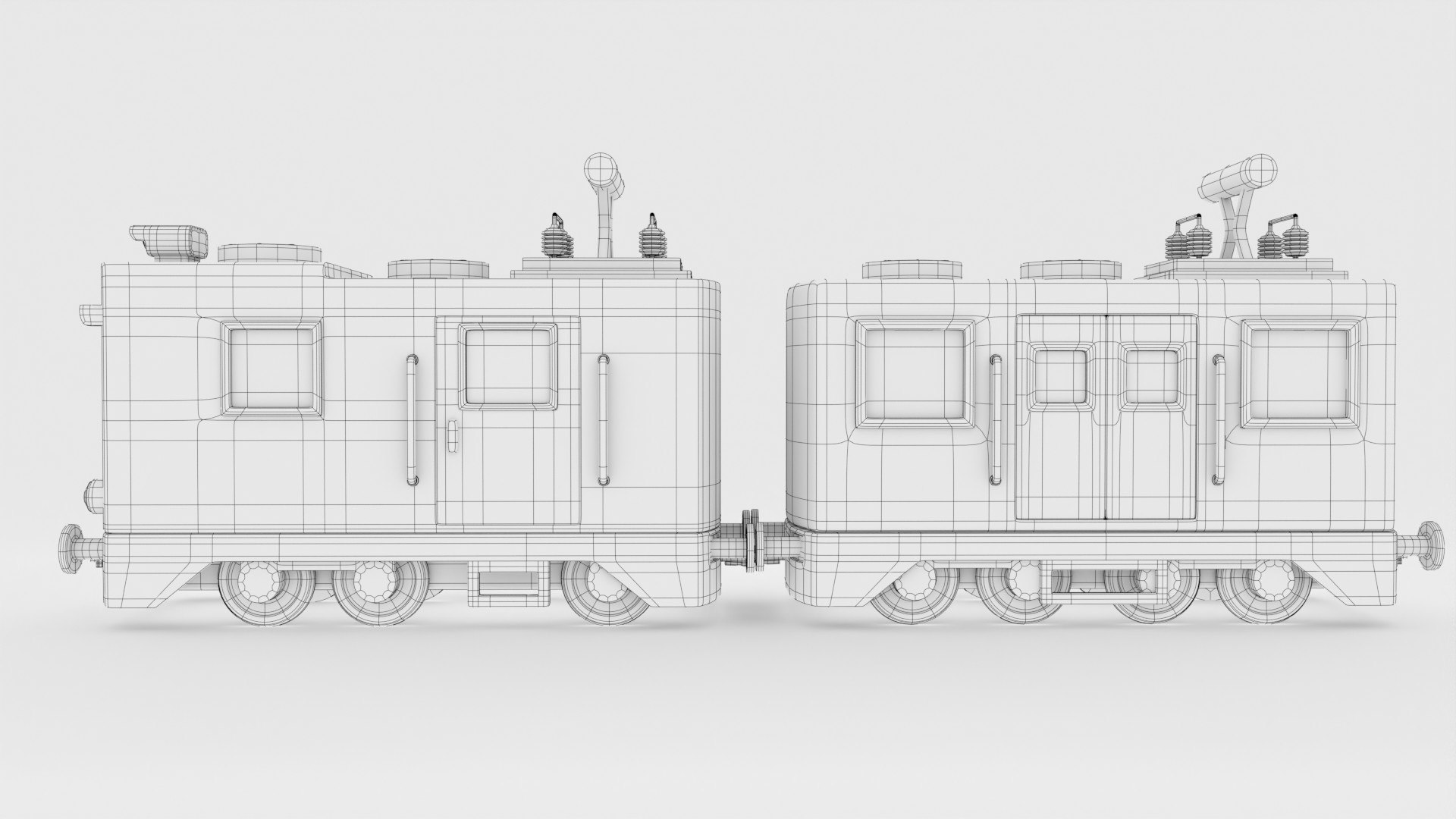 Ambulance Train Locomotive 3D Model - TurboSquid 2144541