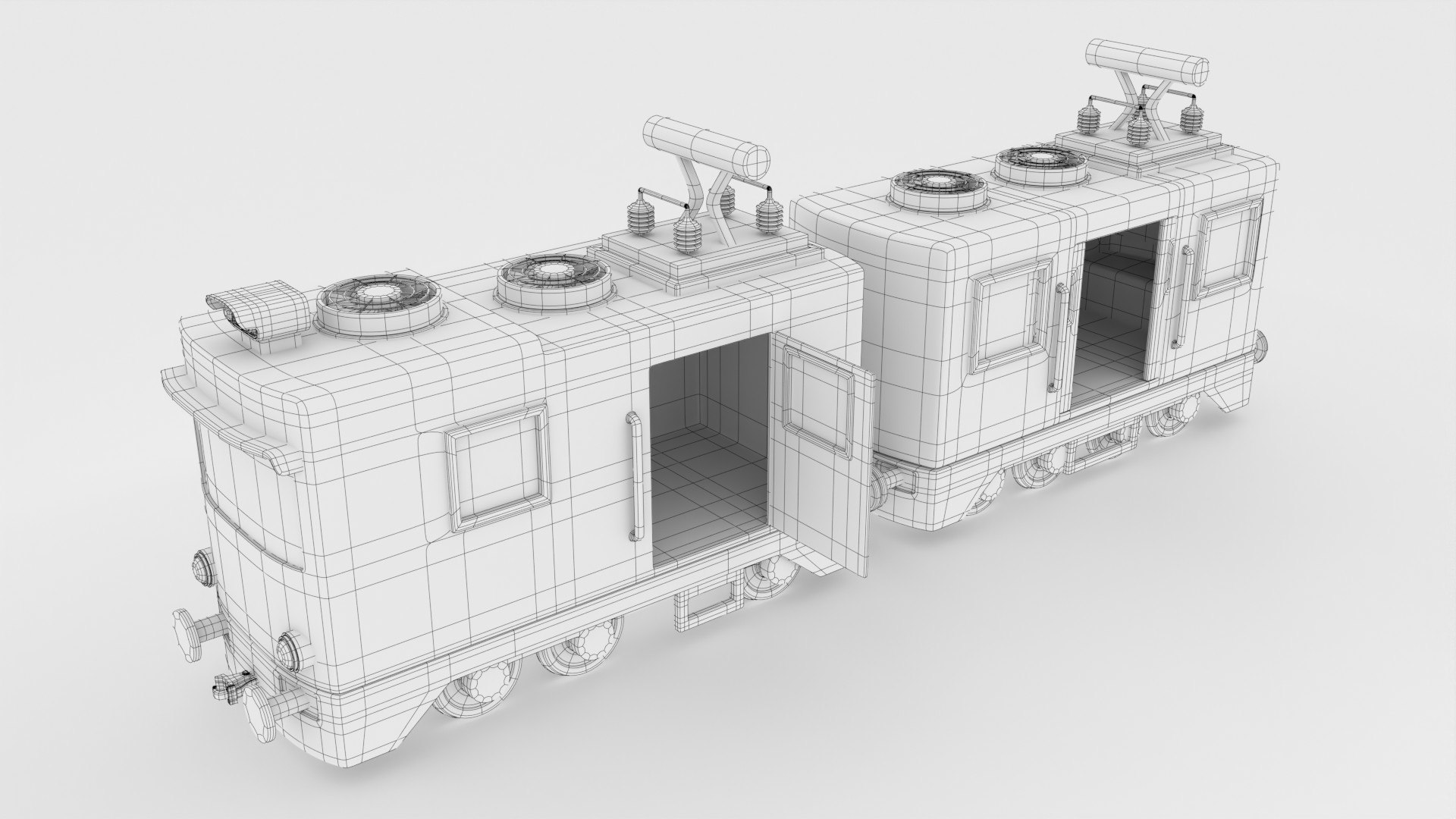 Ambulance Train Locomotive 3D Model - TurboSquid 2144541