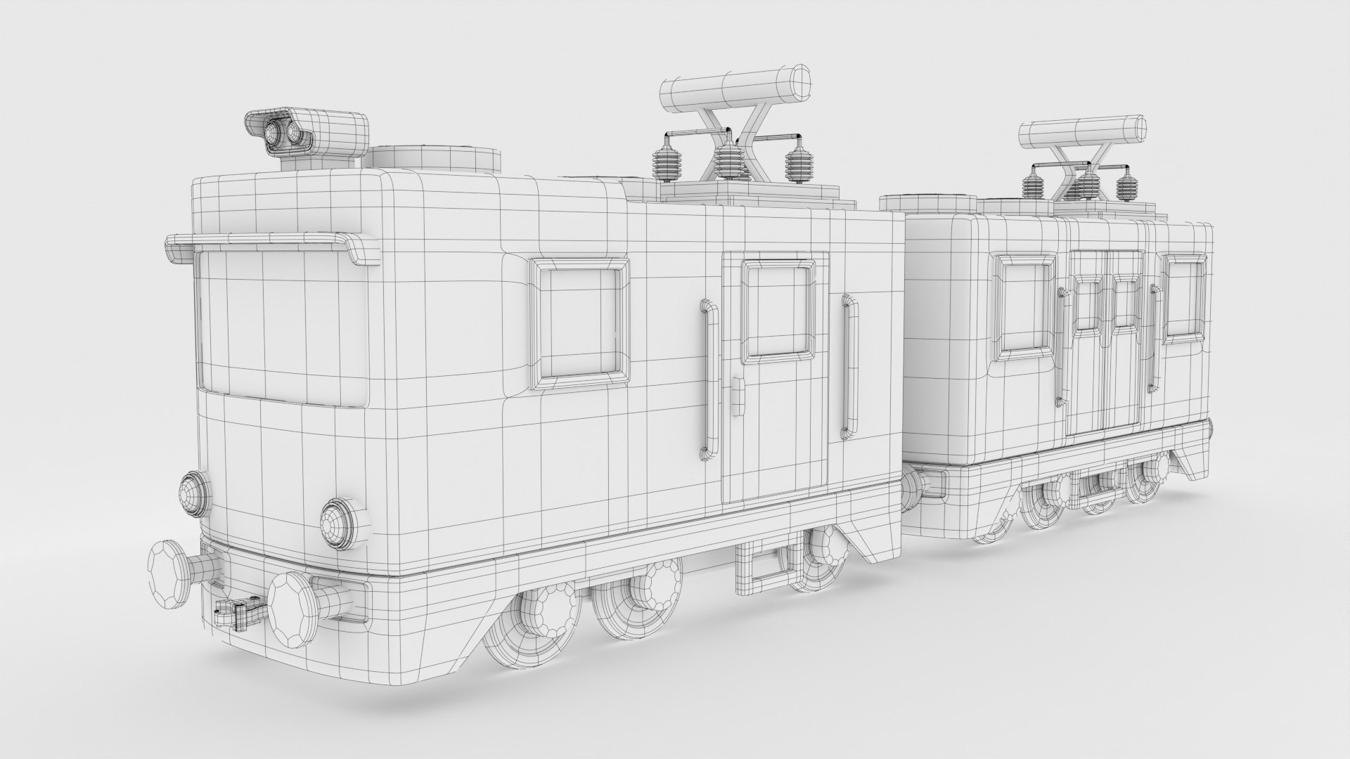 Ambulance Train Locomotive 3D Model - TurboSquid 2144541