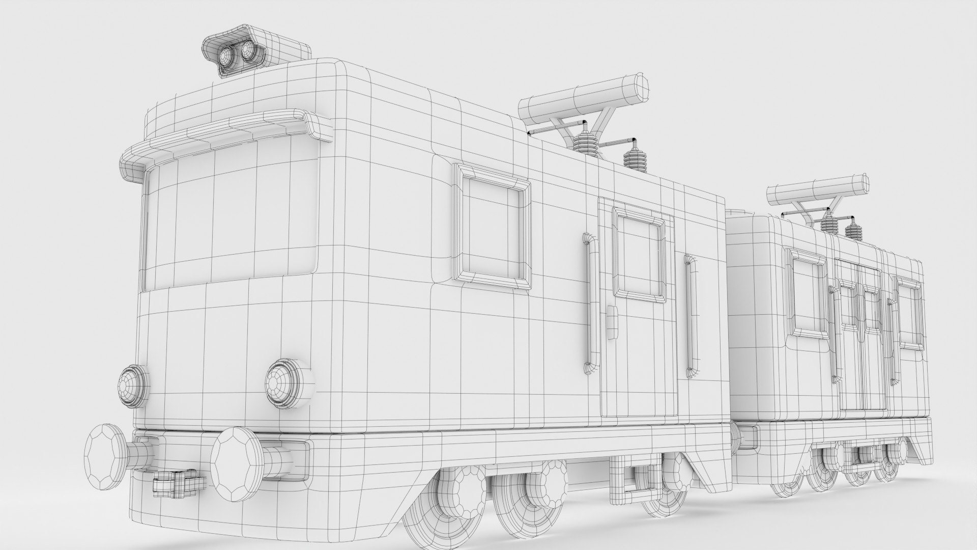 Ambulance Train Locomotive 3D Model - TurboSquid 2144541