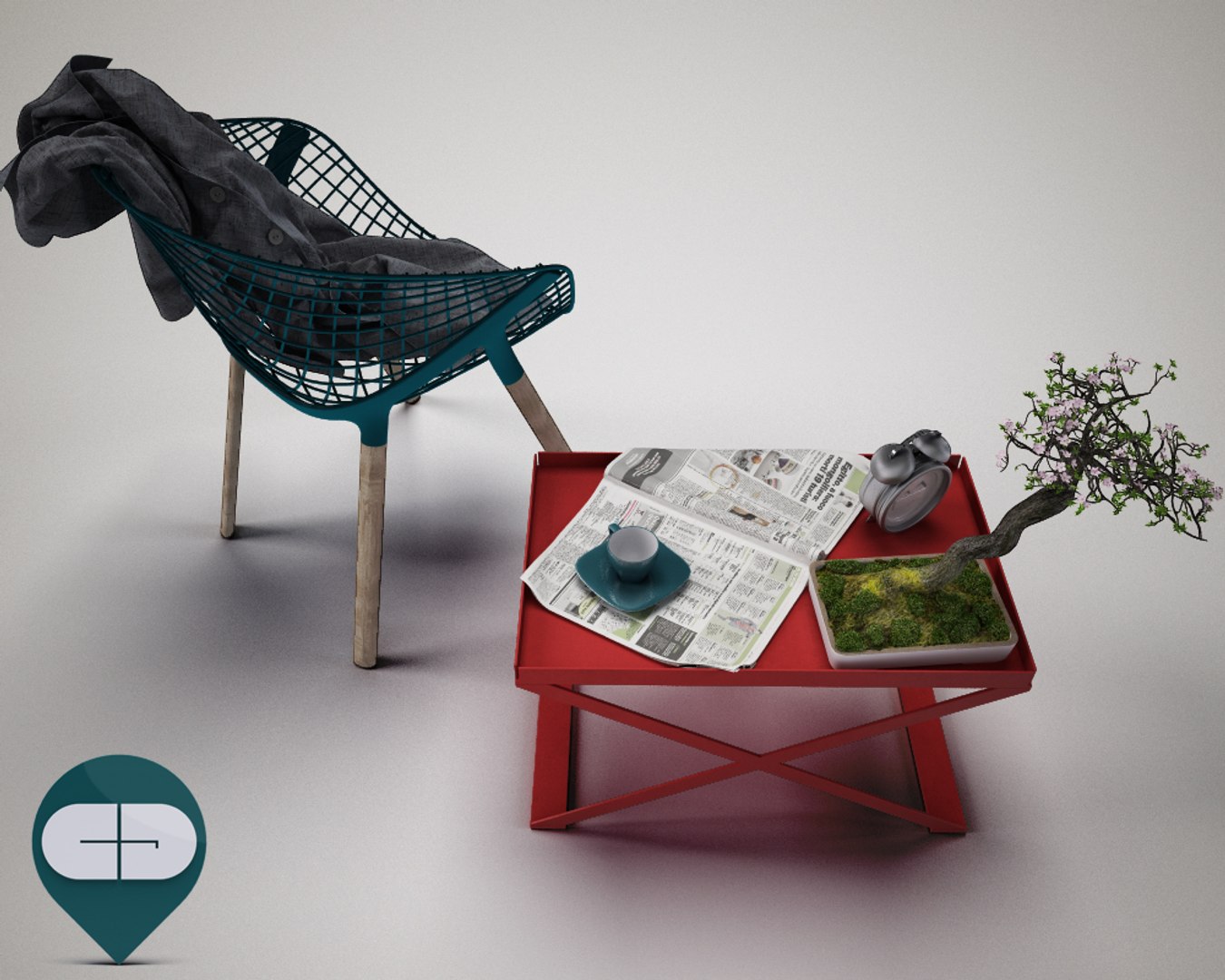 3d Bonsai Chair Model