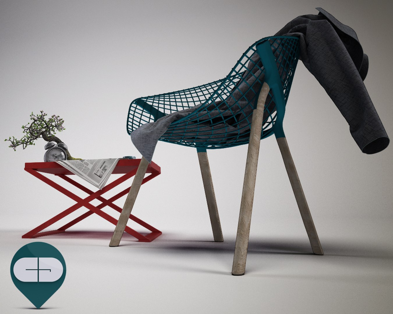 3d Bonsai Chair Model