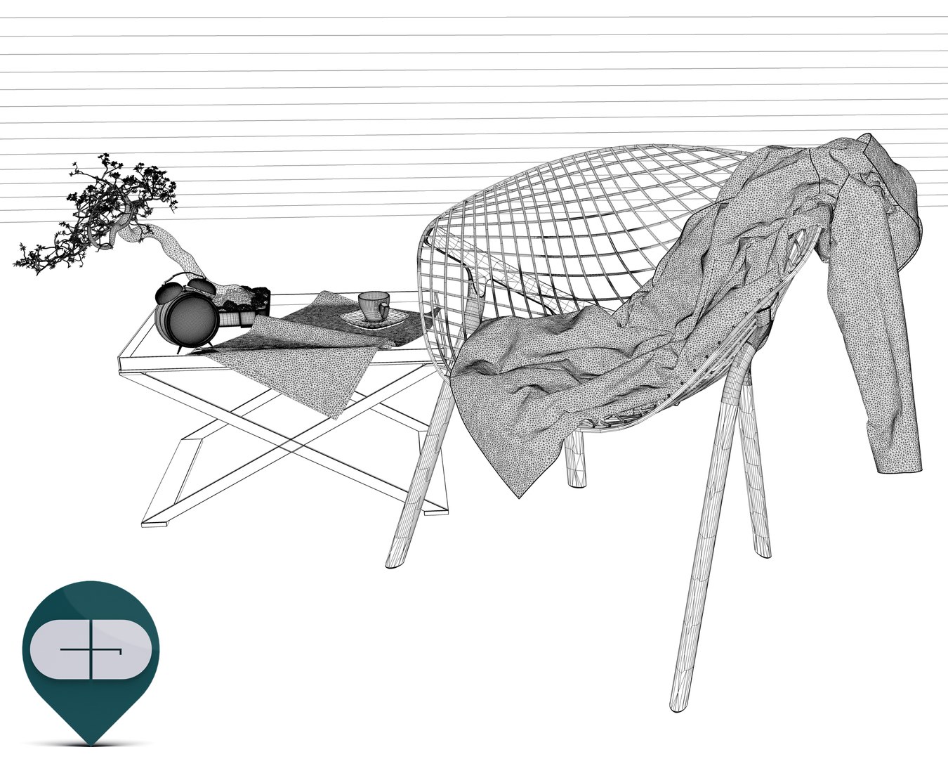 3d Bonsai Chair Model