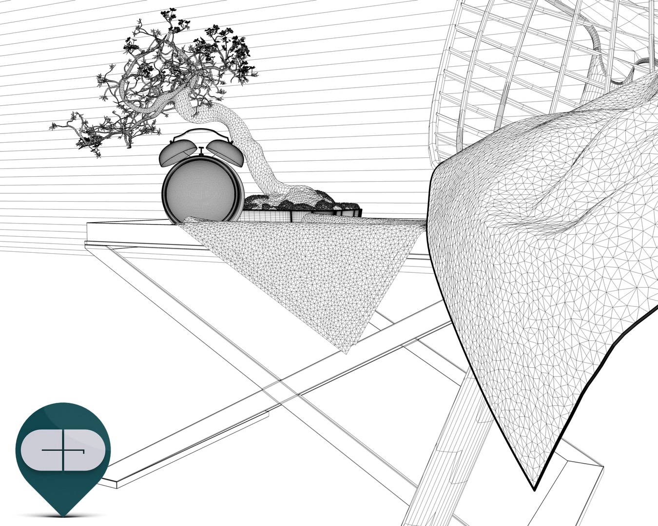 3d Bonsai Chair Model