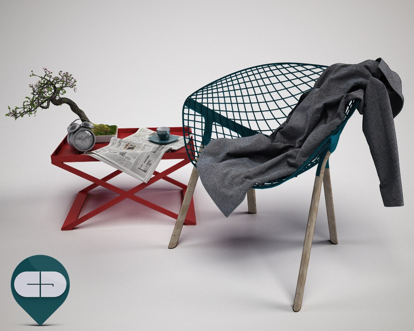 3d Bonsai Chair Model