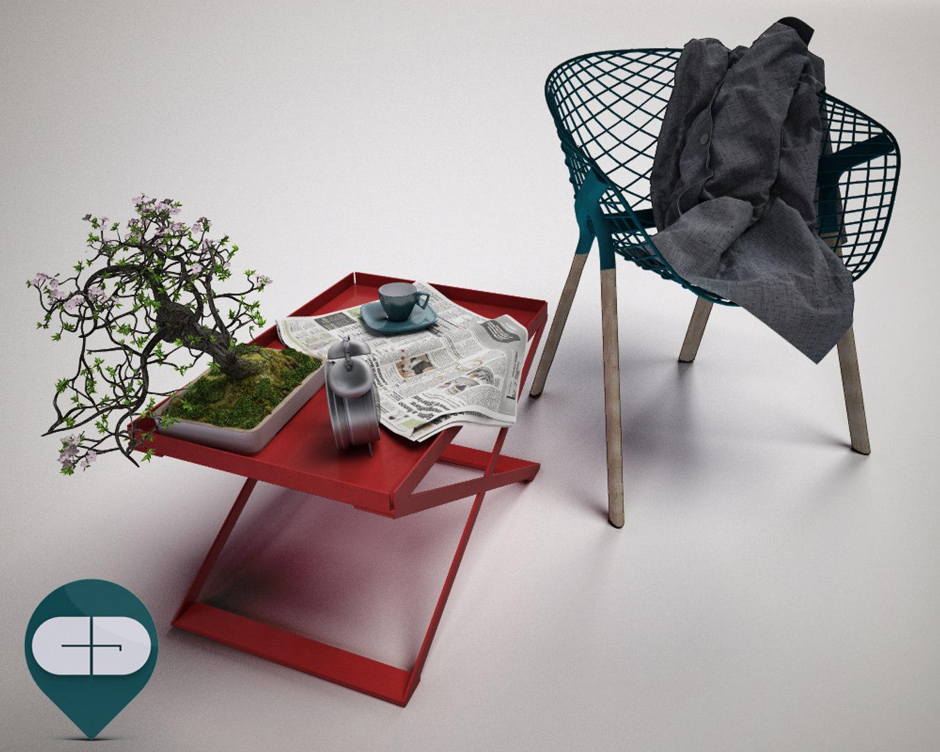 3d Bonsai Chair Model