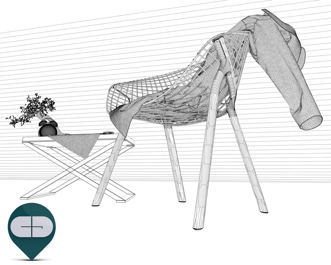 3d Bonsai Chair Model