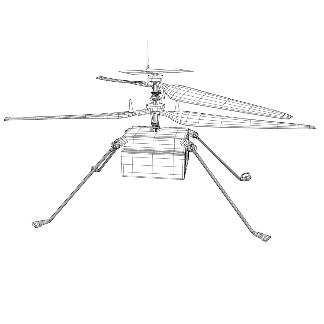 3D Ingenuity Helicopter - TurboSquid 1728046