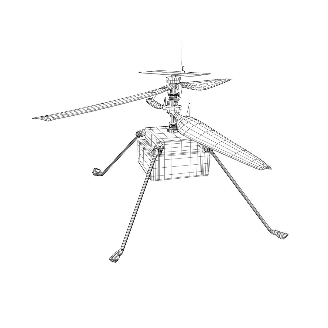 3D Ingenuity Helicopter - TurboSquid 1728046