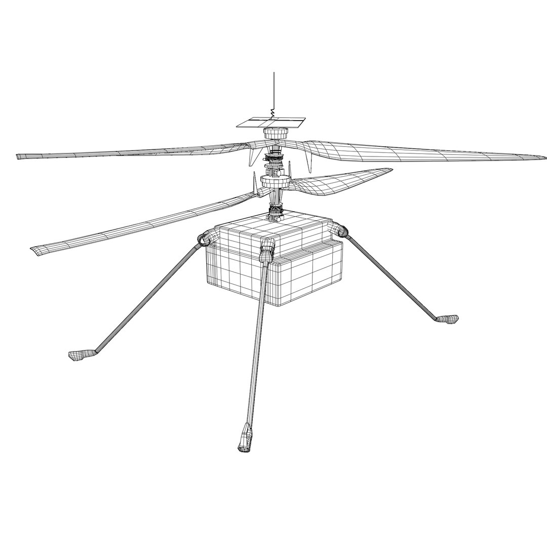 3D Ingenuity Helicopter - TurboSquid 1728046