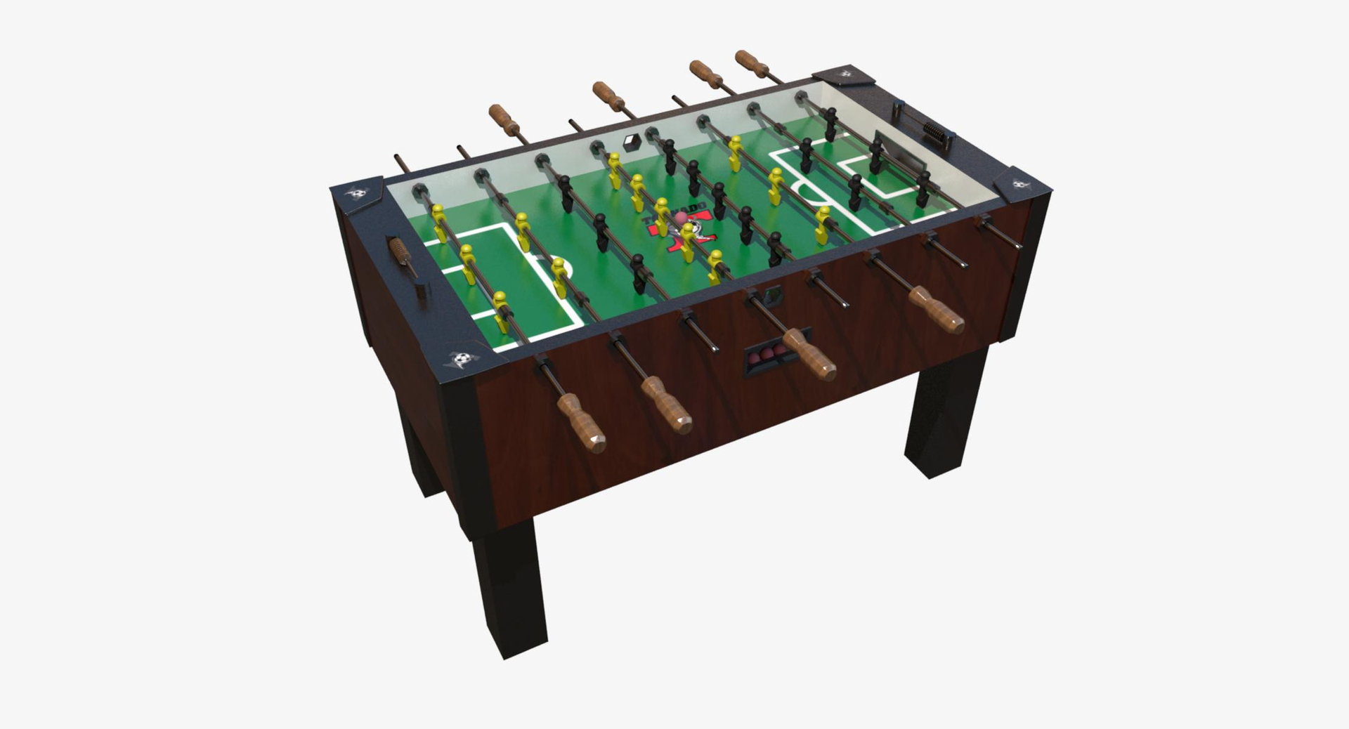 Foosball Table 3d Model