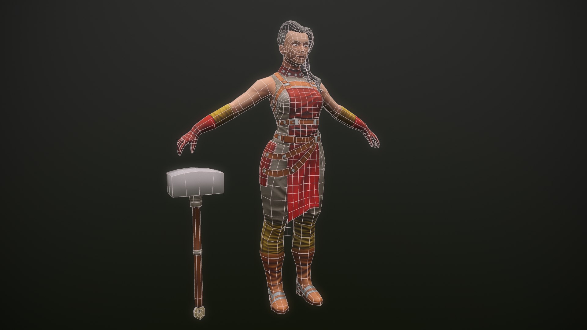 3D Female Game Character 2.7 - Low Poly - TurboSquid 2124260