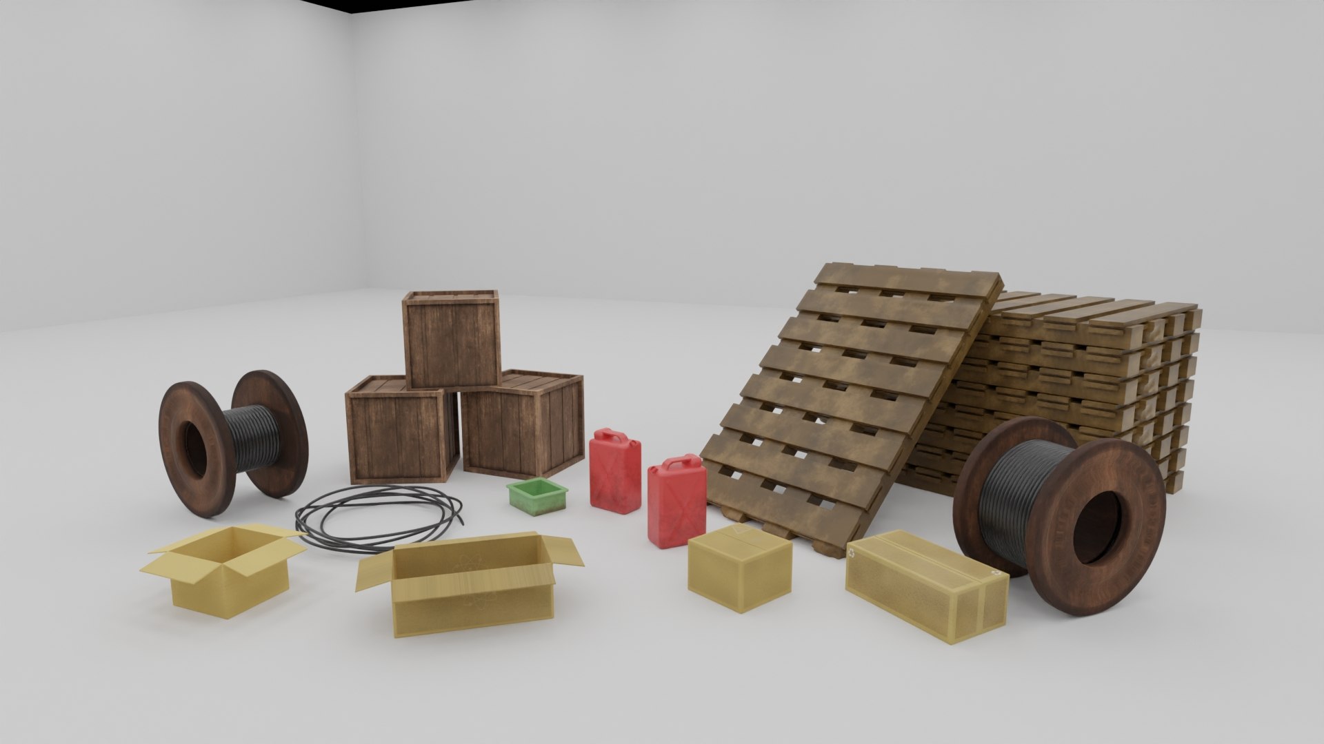 3D Industrial Props Kit model - TurboSquid 1983205