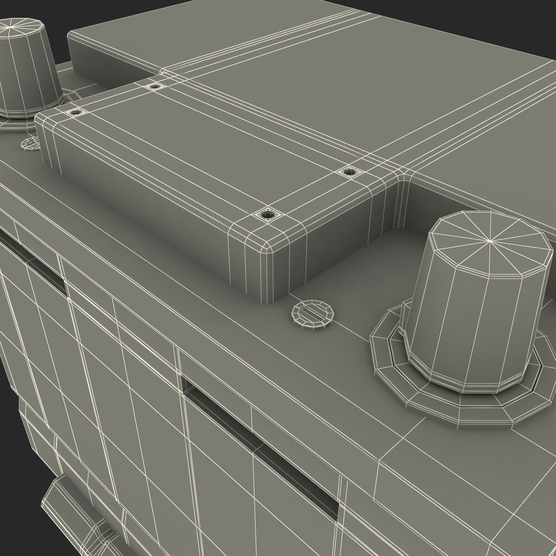 Car Battery V2 3d Model