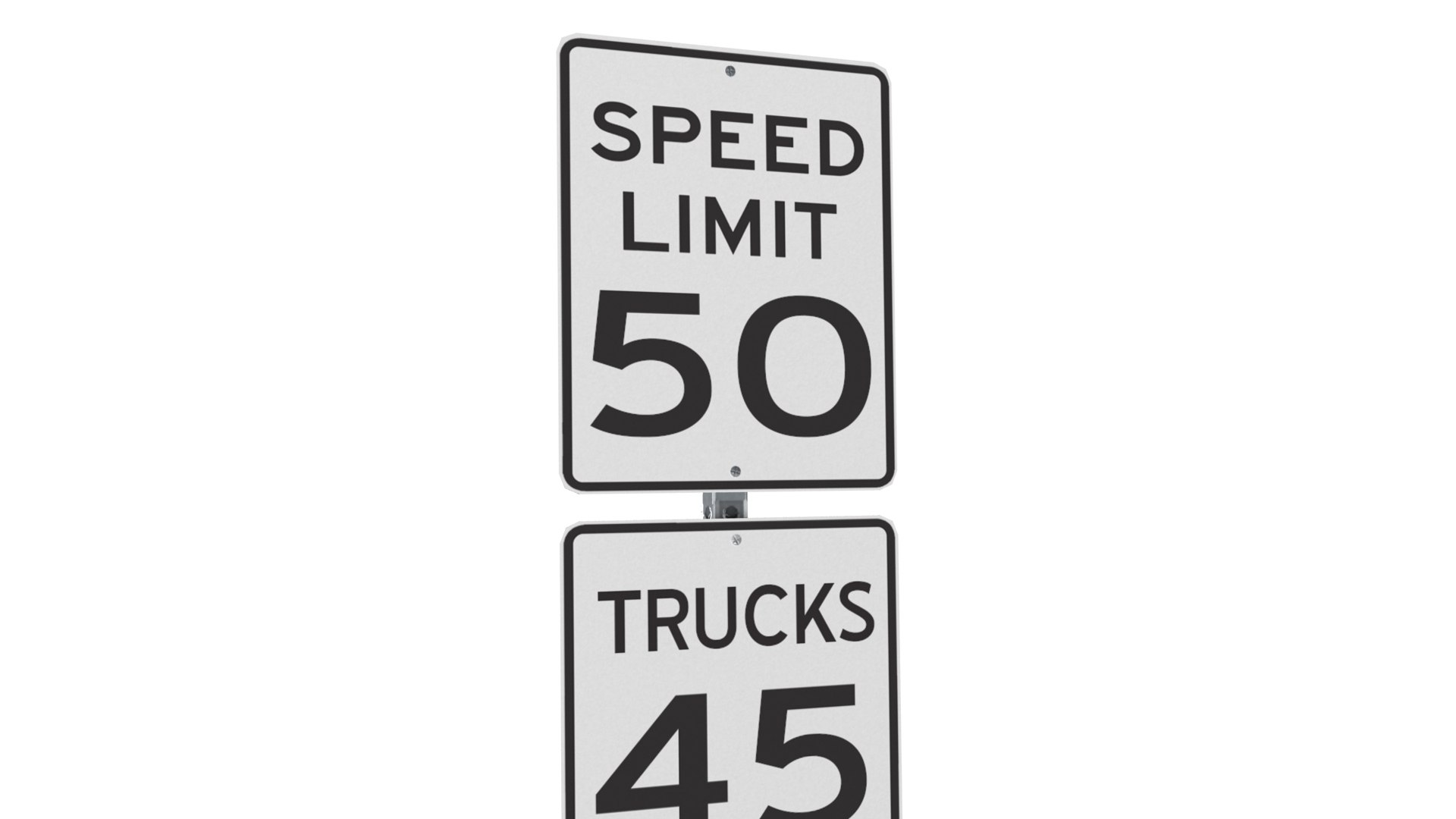 3D Signs Speed Limits Expressway Model - TurboSquid 2235868