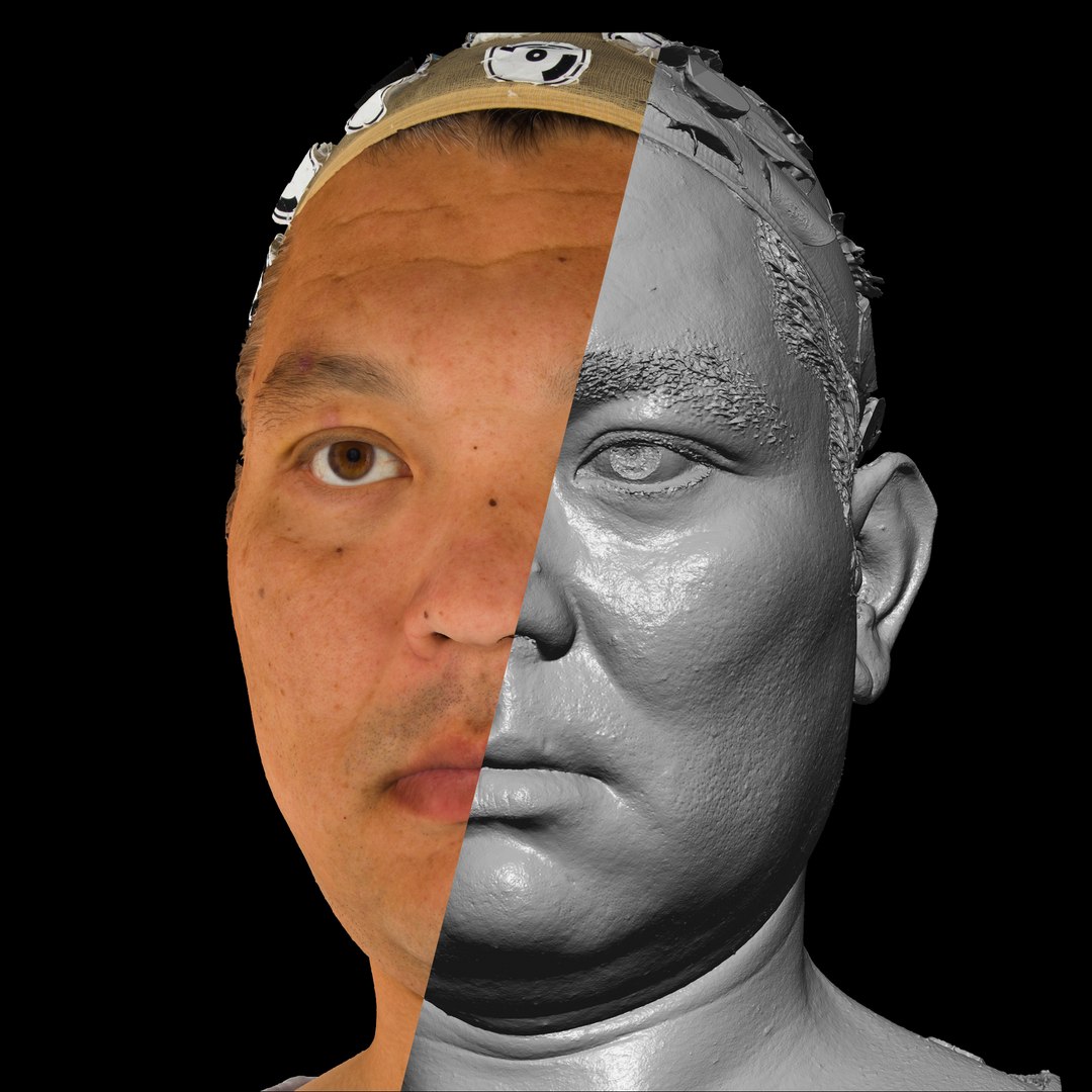 Asian Male 40s Head Scan 021 3D Model - TurboSquid 2069474