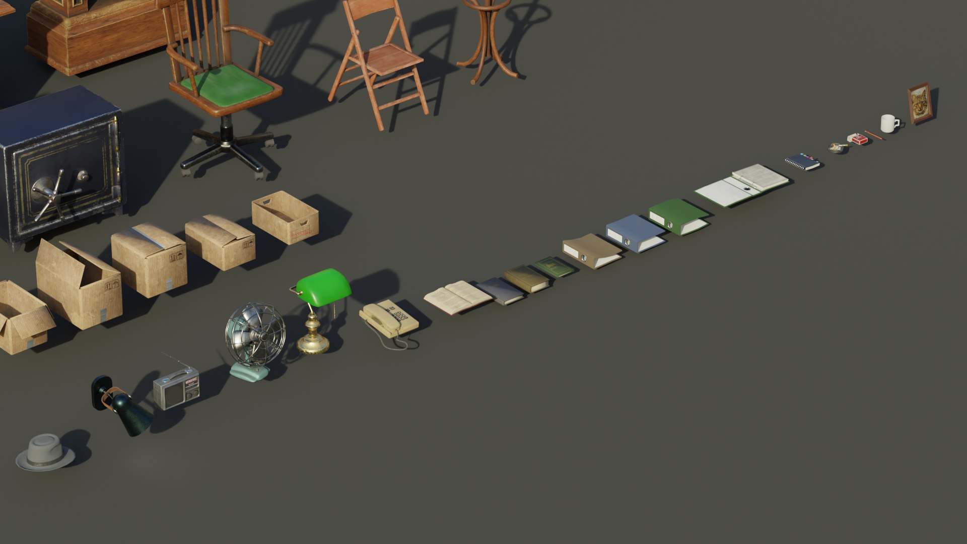 3D Detective Office - TurboSquid 1794550