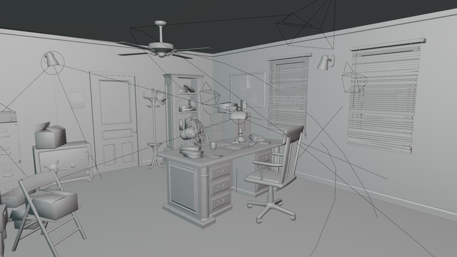 3D Detective Office - TurboSquid 1794550