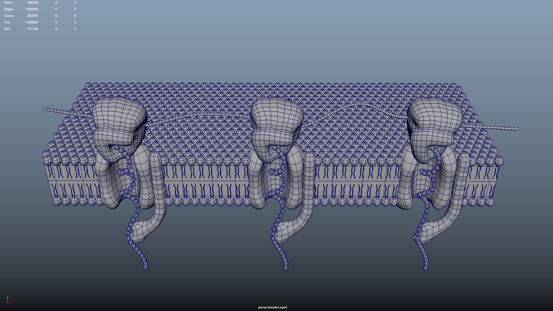 Glycoproteins In Cell Walls 3D Model - TurboSquid 2187114