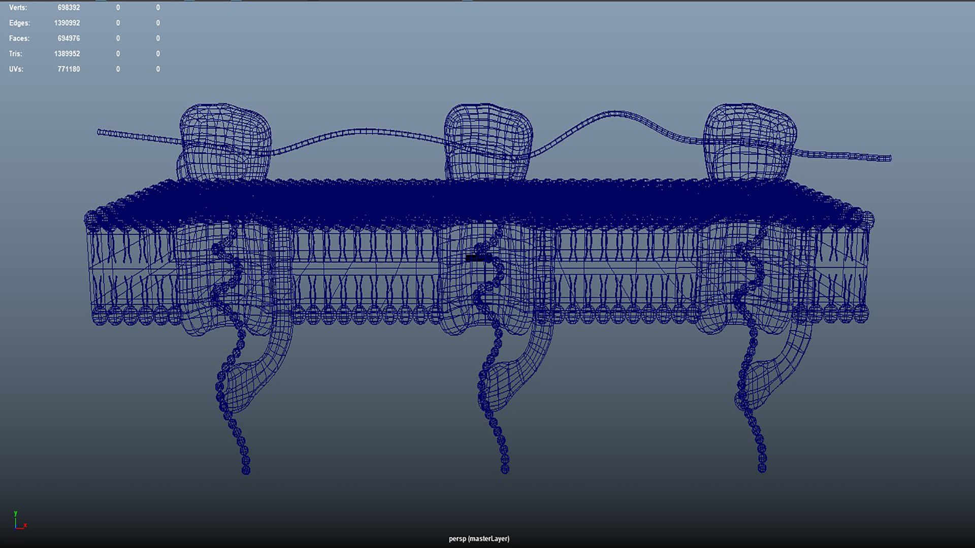Glycoproteins In Cell Walls 3D Model - TurboSquid 2187114