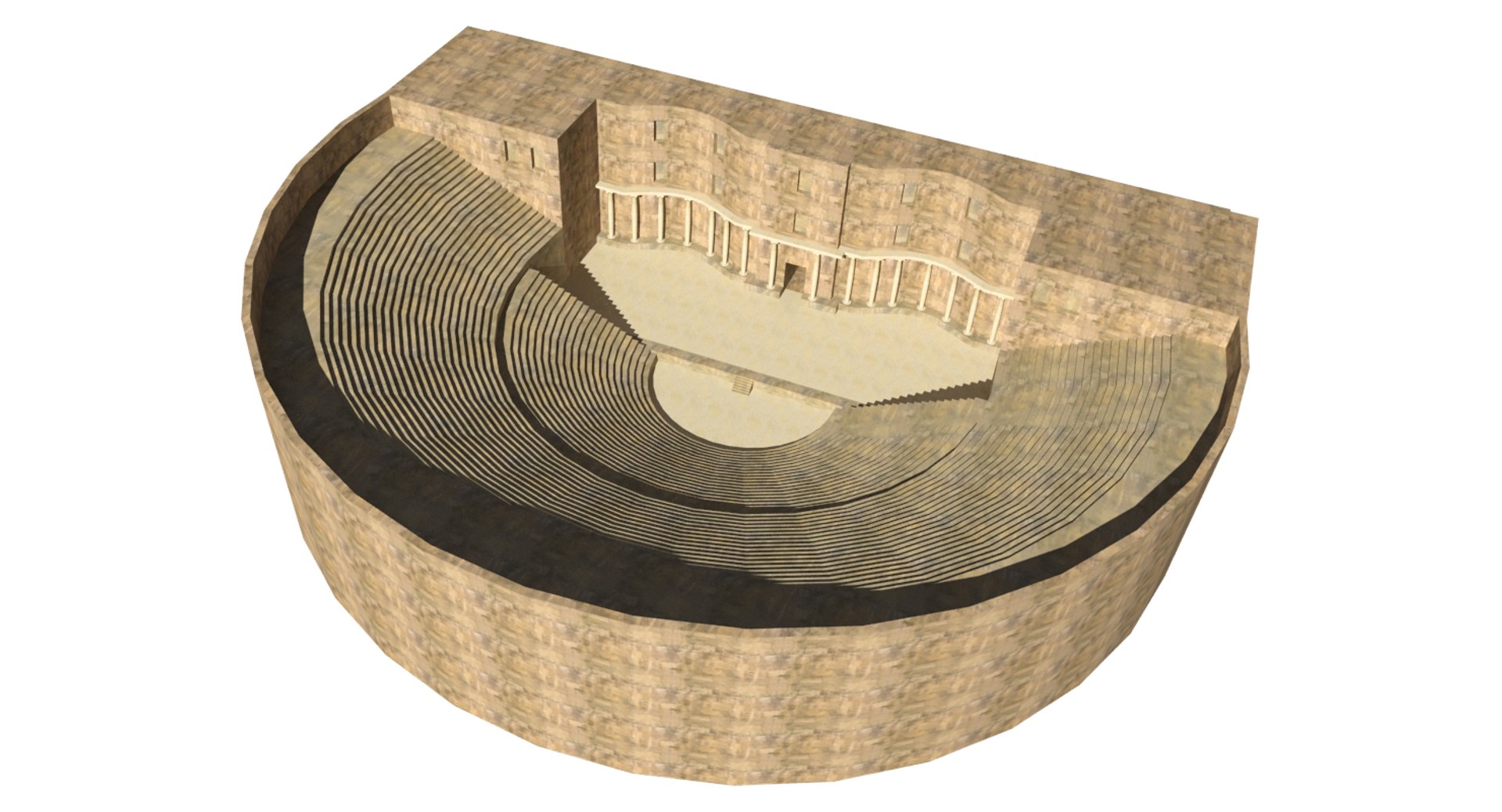 Roman Theater Theatre Model - TurboSquid 1355553