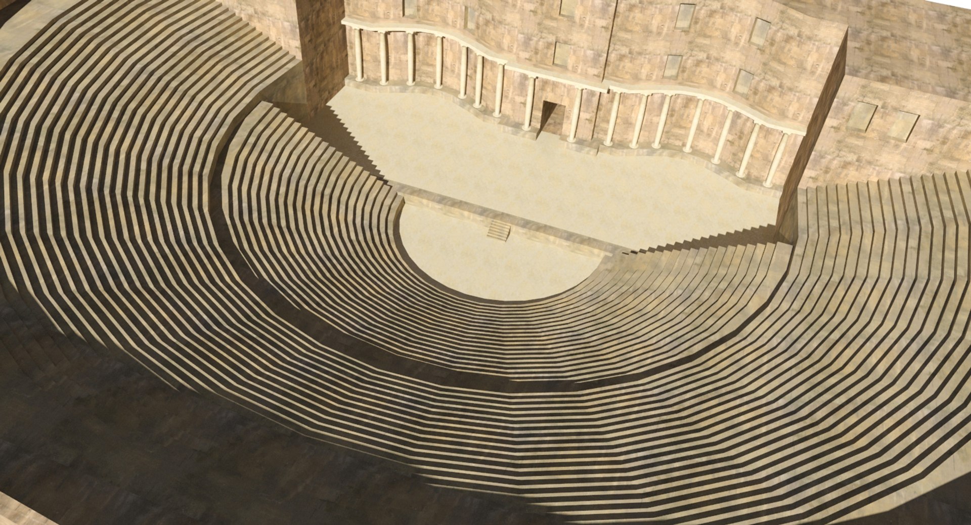 Roman Theater Theatre Model - TurboSquid 1355553
