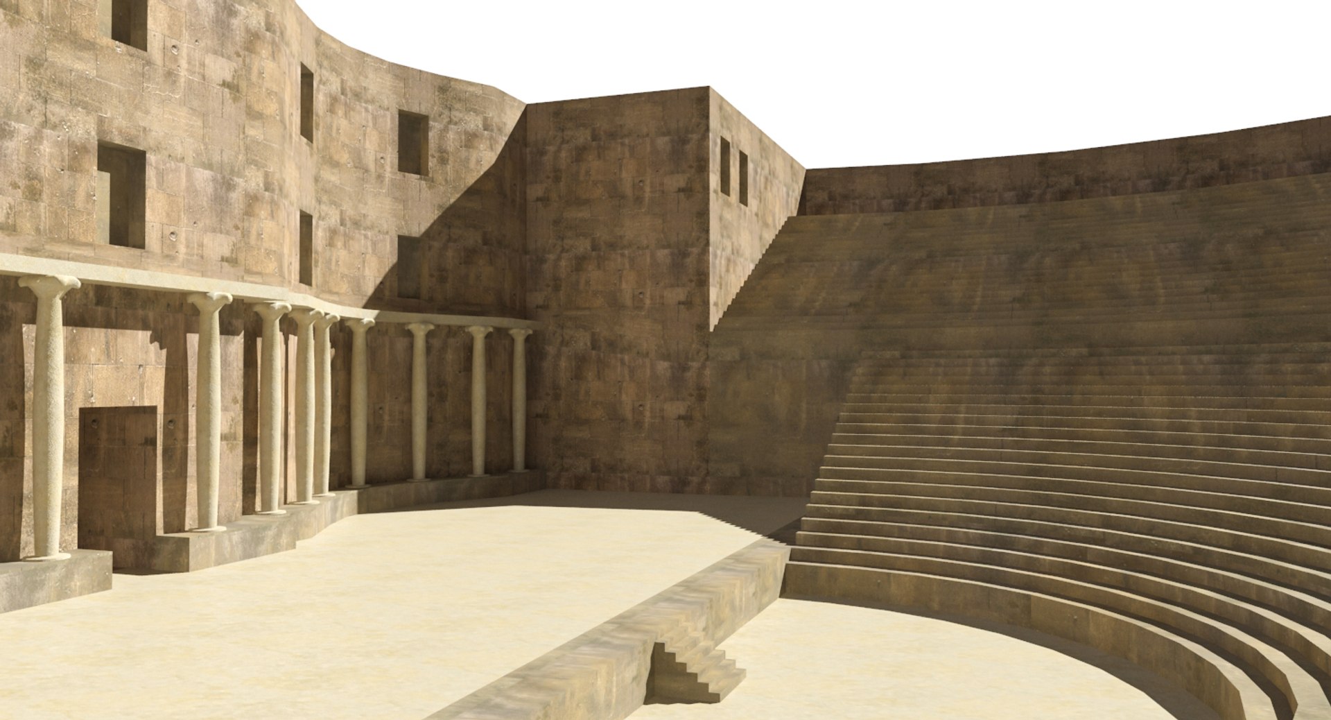 Roman Theater Theatre Model - TurboSquid 1355553